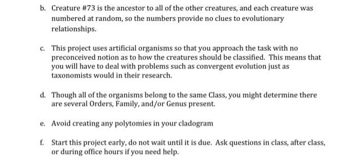 Solved make a character matrix and phylogenetic tree using | Chegg.com