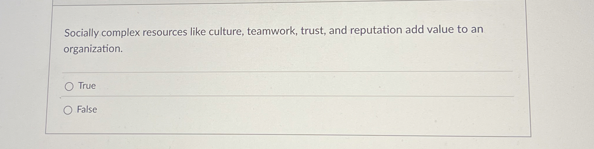 Solved Socially complex resources like culture, teamwork, | Chegg.com