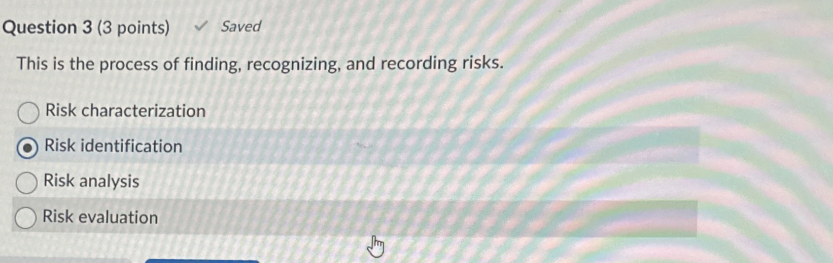 Solved Question 3 (3 ﻿points)This is the process of finding, | Chegg.com