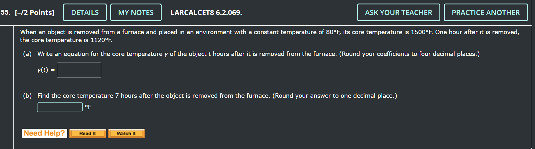 Solved When an ﻿object is ﻿removed from a furnace and placed | Chegg.com