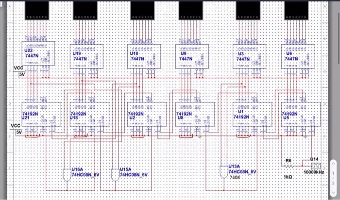 how I can convert this 24 hours clock circuit to 12 | Chegg.com
