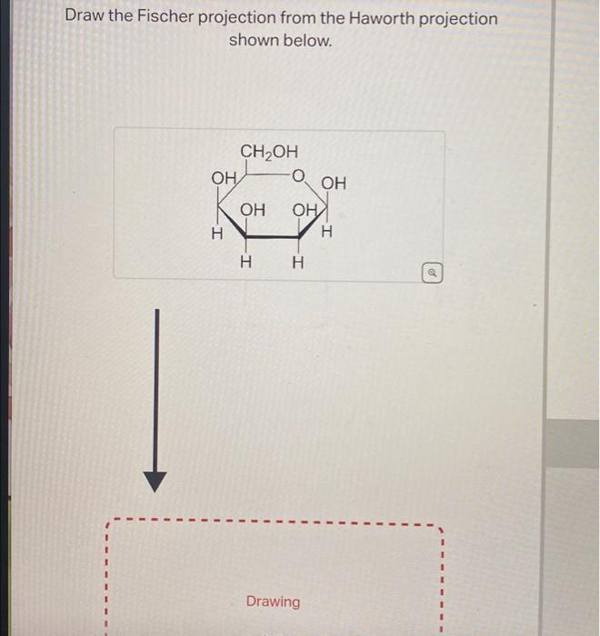 Solved Draw the Fischer projection from the Haworth | Chegg.com