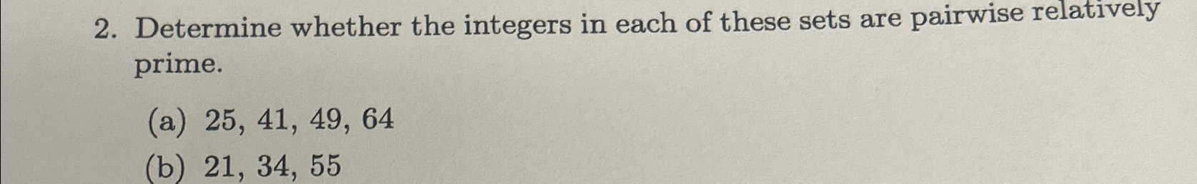 Solved Determine whether the integers in each of these sets | Chegg.com