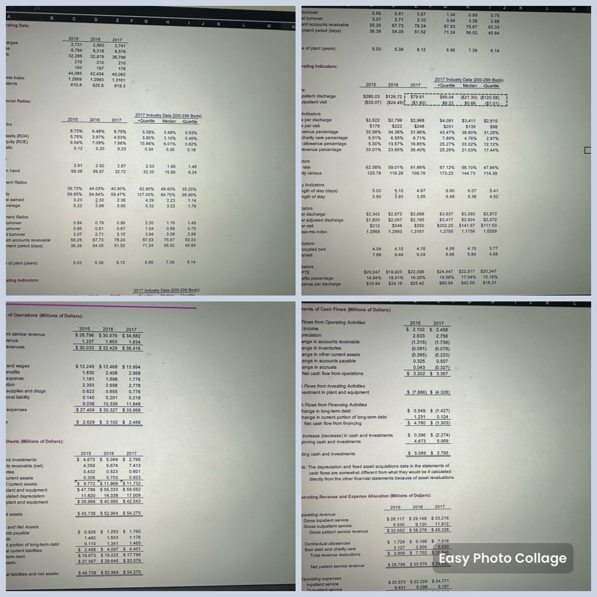 Do a comparative anaylysis of financial ratios using | Chegg.com