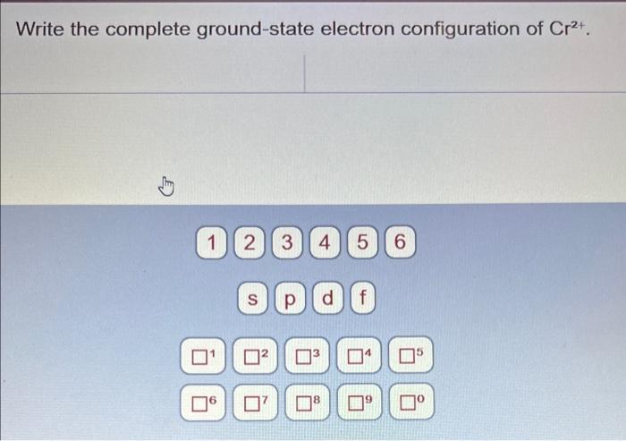 Solved Write the complete ground-state electron | Chegg.com