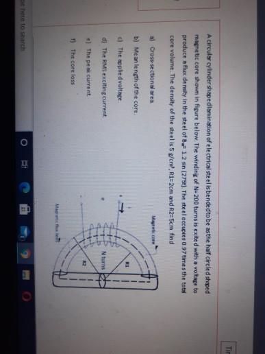 Solved Tir A circular cylinder shapedlomination of | Chegg.com