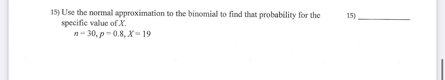 Solved Use the normal approximation to the binomial to find | Chegg.com