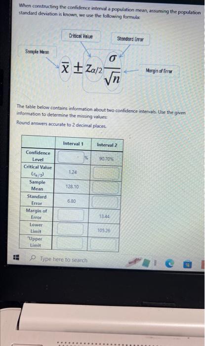 Solved When constructing the confidence interval a | Chegg.com