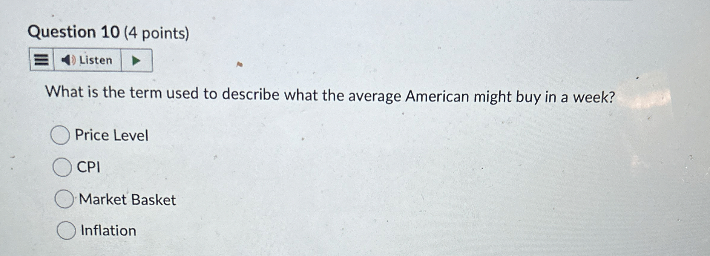 Solved Question 10 (4 ﻿points)What is the term used to | Chegg.com