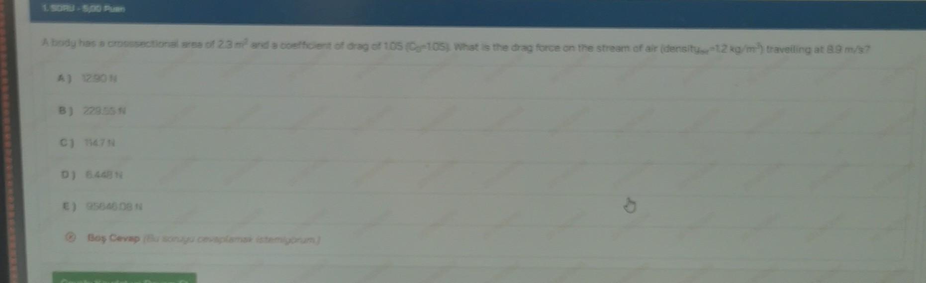Solved A) 32904 B) 28955 N c) 147 N D) 6.4437 | Chegg.com