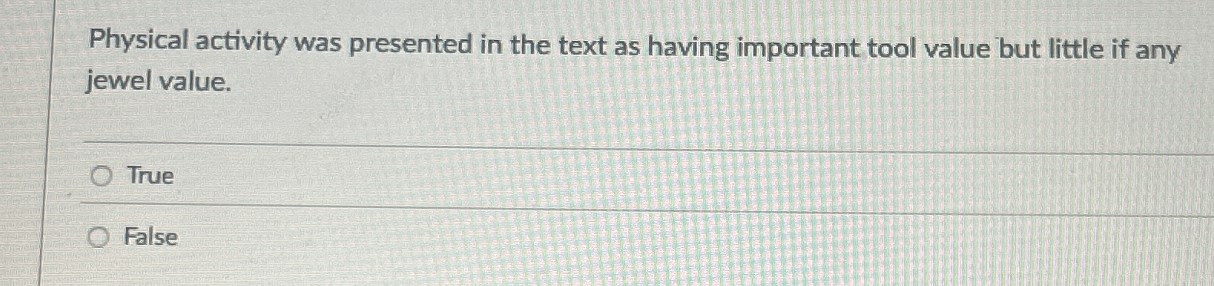 Solved Physical activity was presented in the text as having | Chegg.com