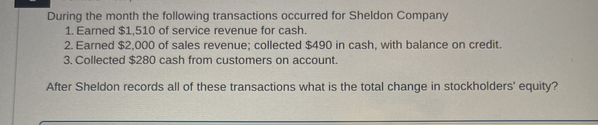 Solved During the month the following transactions occurred | Chegg.com