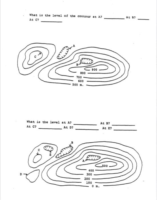 Solved Refer to the map below. Draw the contours in 10 ft | Chegg.com