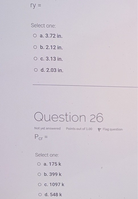 Solved A W8x67 is used as a column. The weak axis is braced | Chegg.com