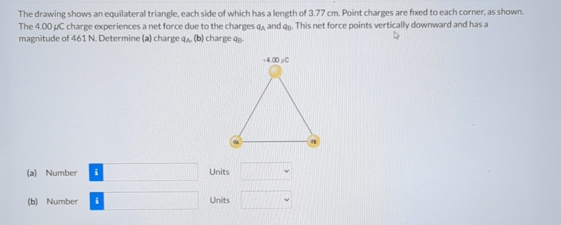 The drawing shows an equilateral triangle, each side | Chegg.com