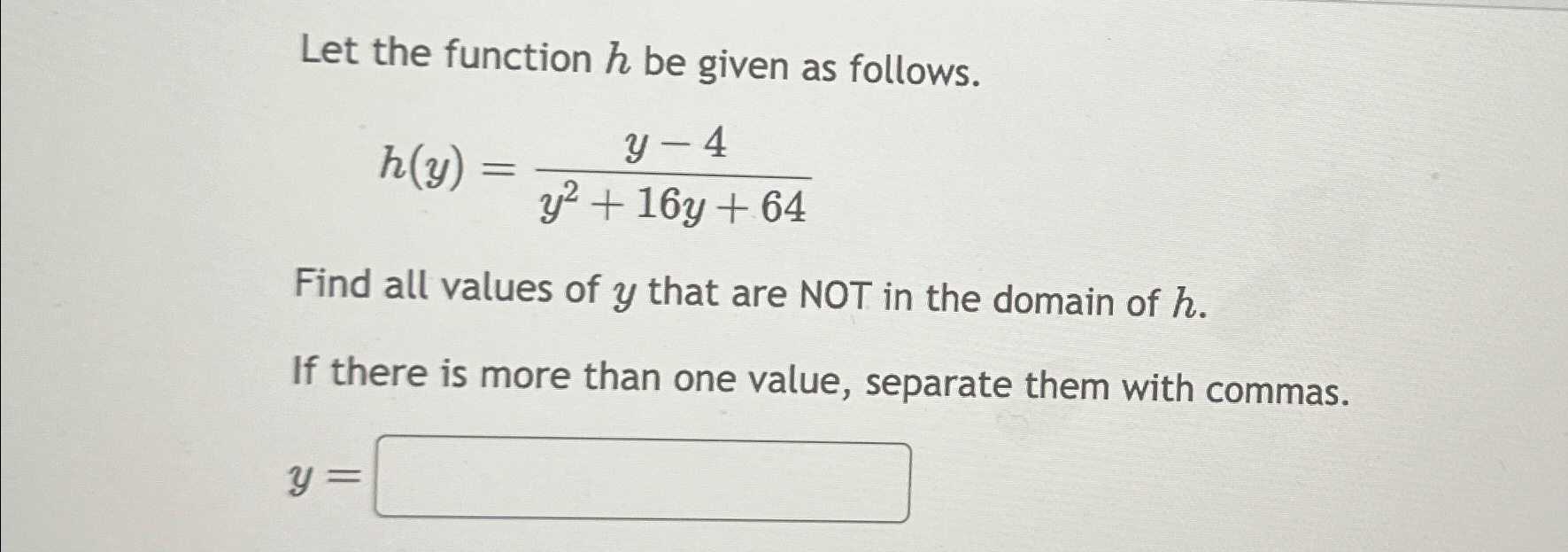 Solved Let the function h ﻿be given as | Chegg.com