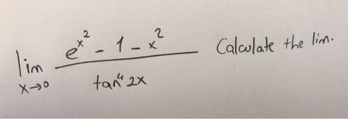 Solved 2 2 + ex - 1 - x Calculate the lim. lim tan 2x Xo | Chegg.com