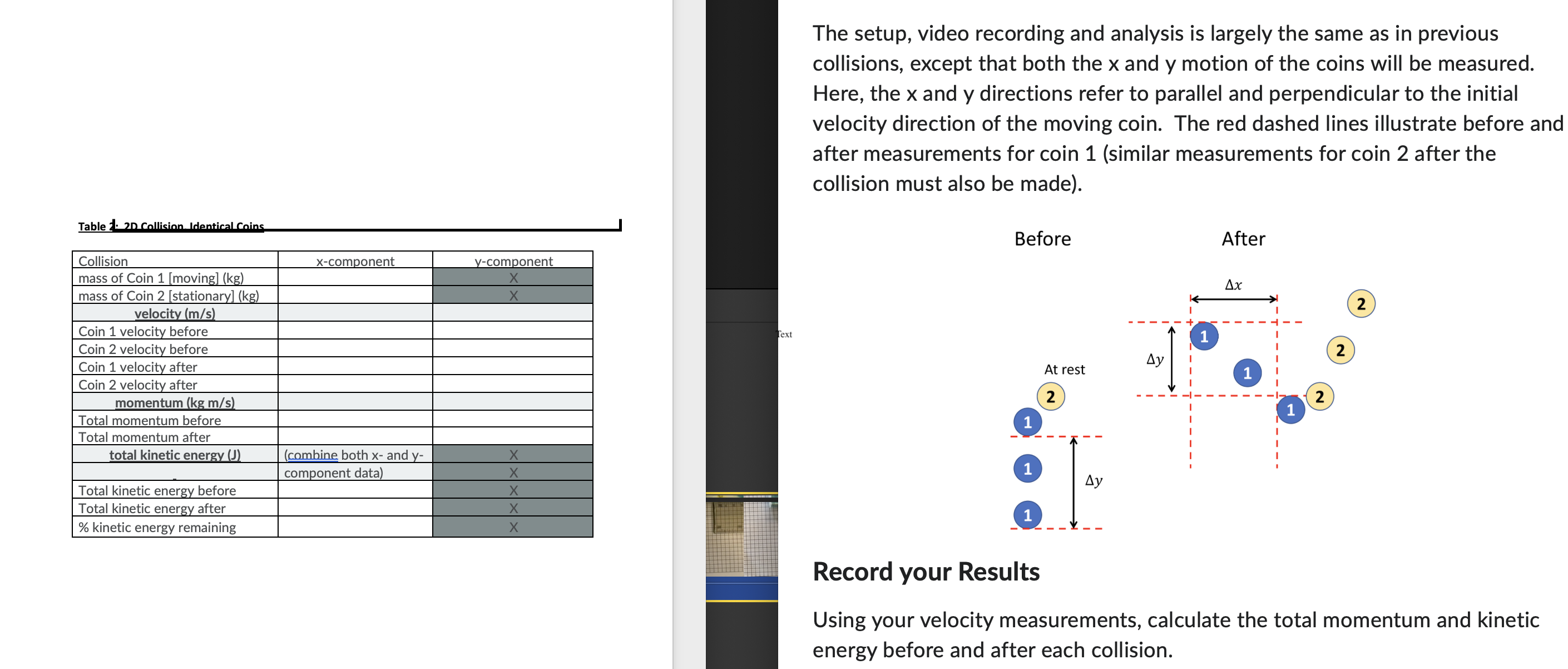 Solved The setup, video recording and analysis is largely | Chegg.com