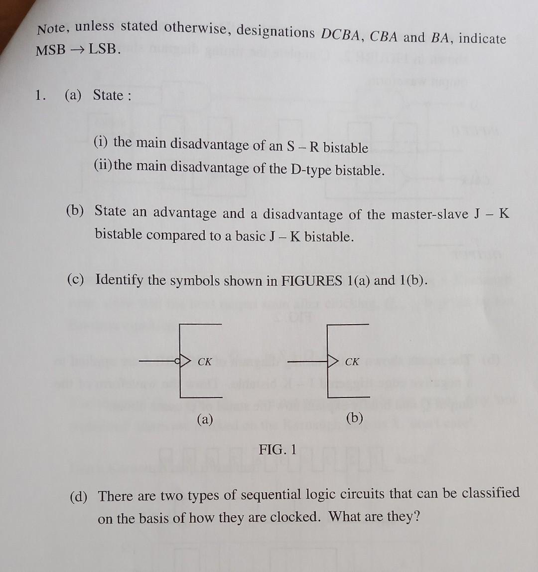 Solved Note, unless stated otherwise, designations DCBA,CBA | Chegg.com