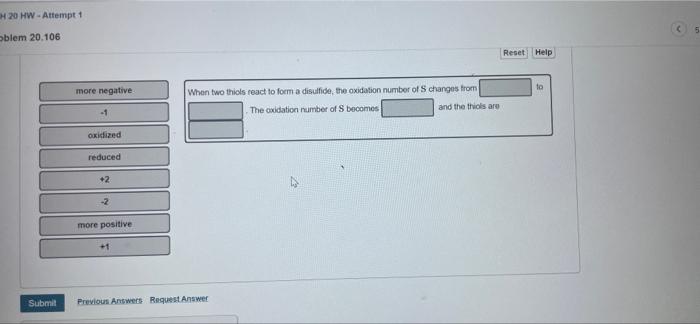 Solved H 20 HW-Attempt 1 oblem 20.106 Submit more negative | Chegg.com Solved H 20 HW-Attempt 1 oblem 20.106 Submit more negative | Chegg.com