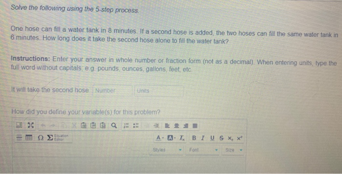 Solved Solve the following using the 5-step process. One | Chegg.com