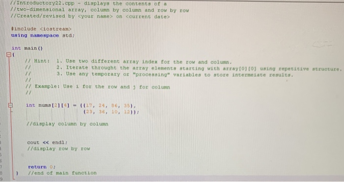 Solved follow the instructions for starting C++ and viewing | Chegg.com