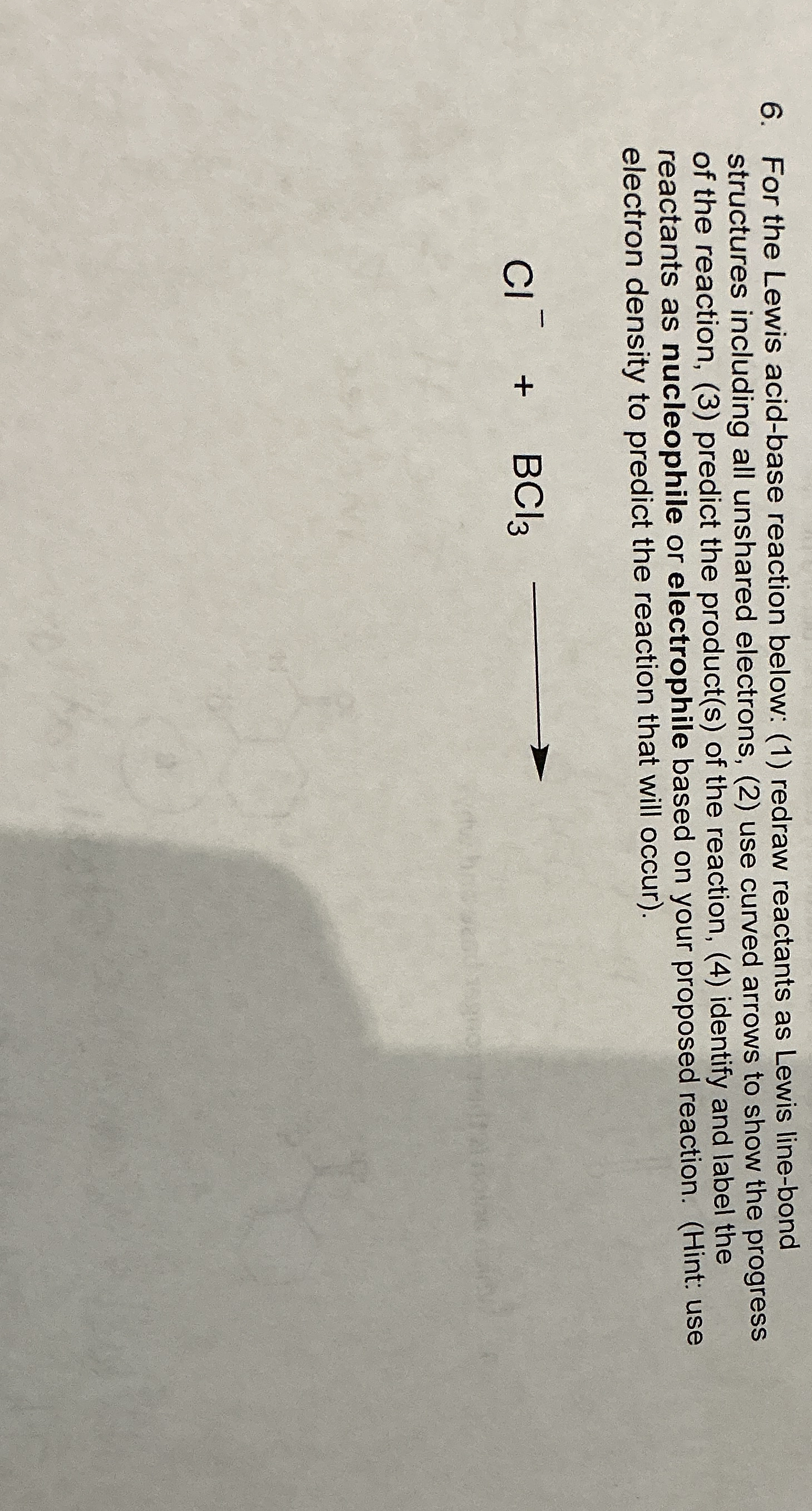 Solved For the Lewis acid-base reaction below: (1) ﻿redraw | Chegg.com