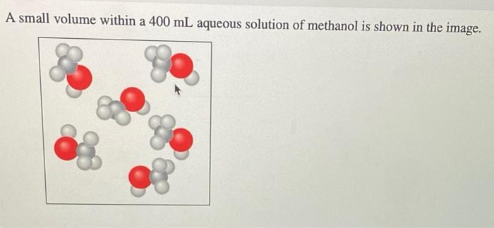 Solved A small volume within a 400 mL aqueous solution of | Chegg.com