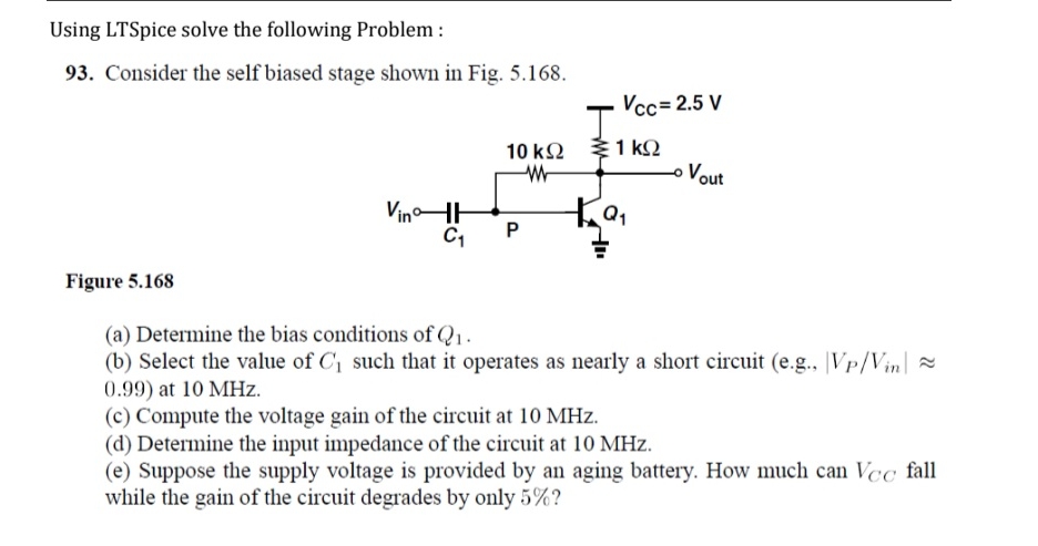 Using LTSpice solve the following Problem :93. | Chegg.com