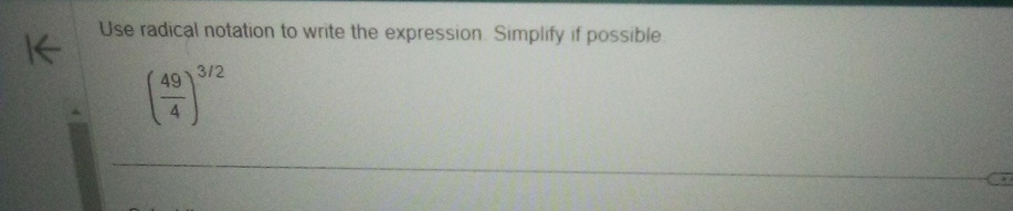 Solved Use radical notation to write the expression. | Chegg.com