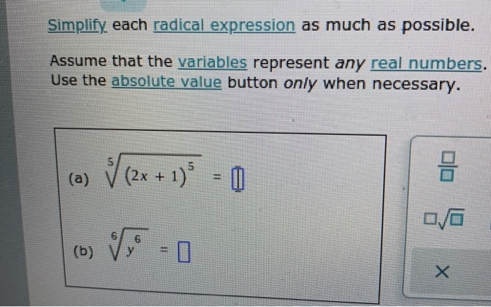 Solved Simplify each radical expression as much as possible. | Chegg.com