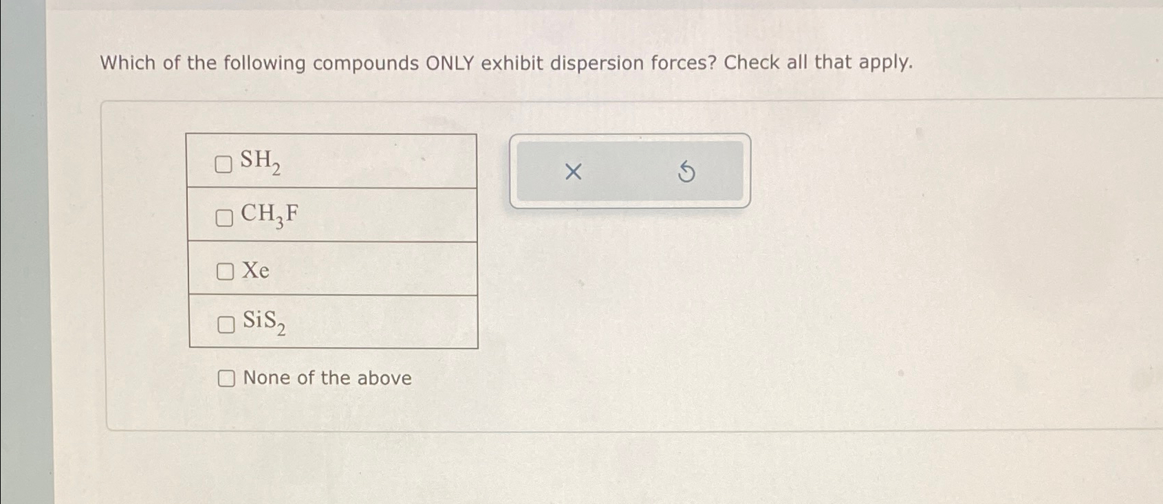 Solved Which of the following compounds ONLY exhibit | Chegg.com