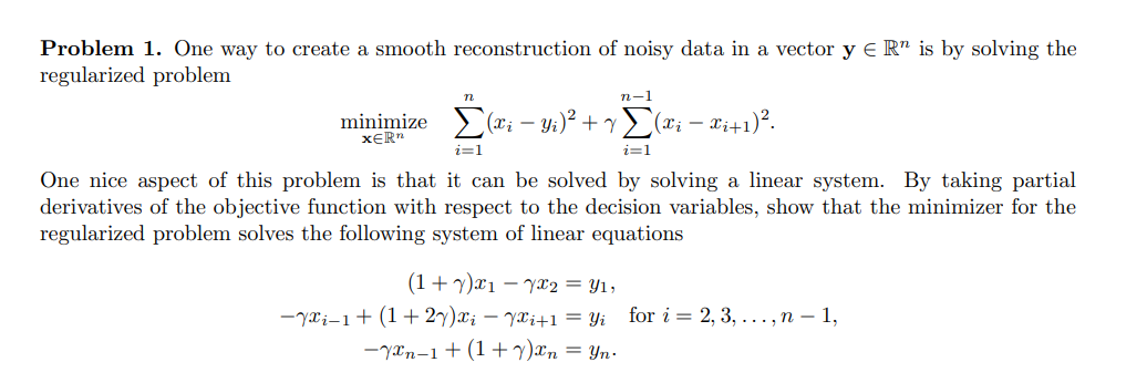 Solved Problem 1. ﻿One way to create a smooth reconstruction | Chegg.com