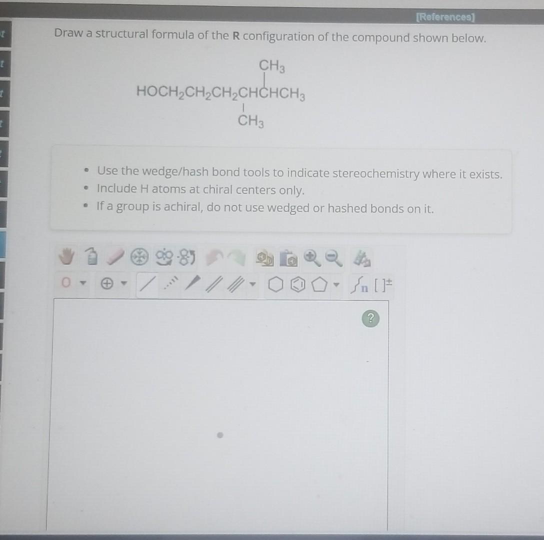 Solved Draw a structural formula of the R configuration of | Chegg.com