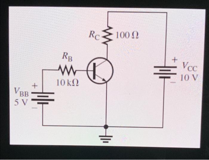 Solved Determine Ib Ic Ie Vbe Vce And Vcb In The Circuit