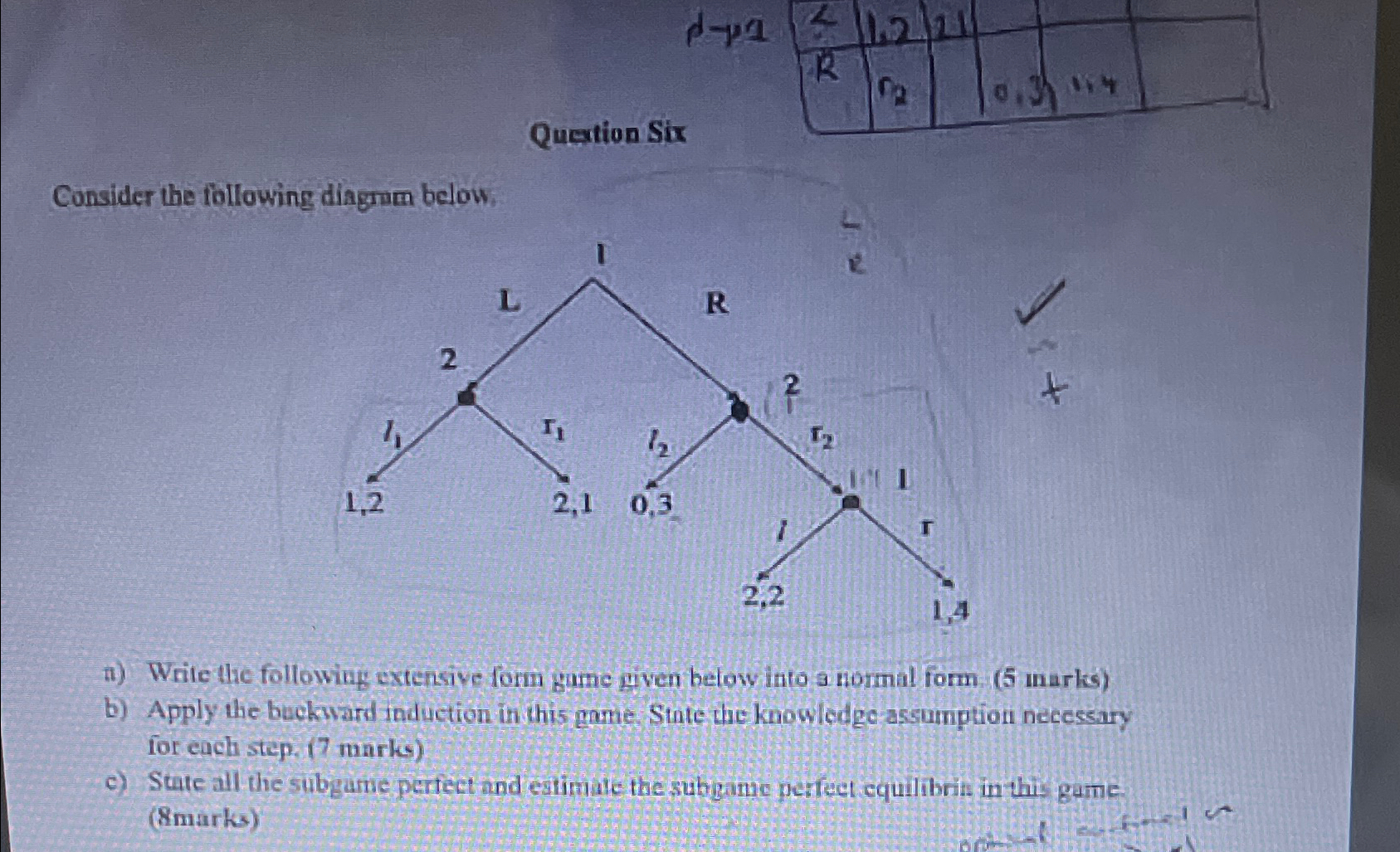 Solved Queation Sixconsider The Following Diagrum Belowa 