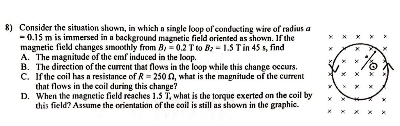 Solved Consider the situation shown, in which a single loop | Chegg.com