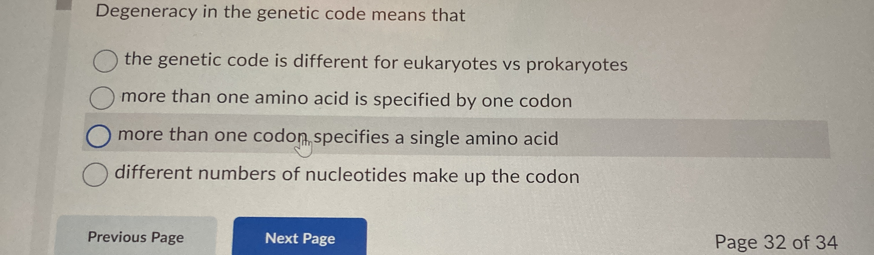 Solved Degeneracy in the genetic code means thatthe genetic | Chegg.com