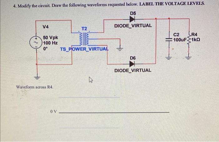 1.Build the circuit. Draw the following waveforms | Chegg.com