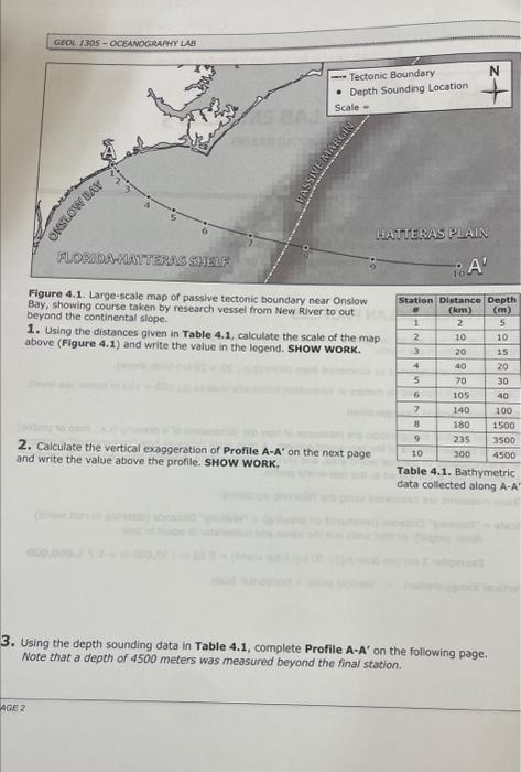 Solved Figure 4.1. Large-scale map of passive tectonic | Chegg.com