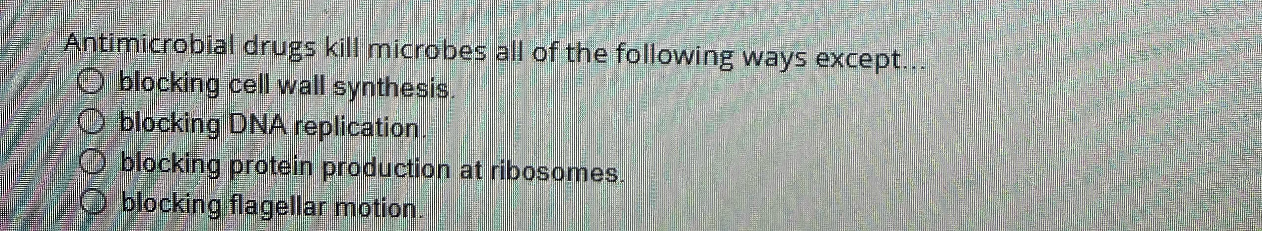 Solved Antimicrobial drugs kill microbes all of the | Chegg.com