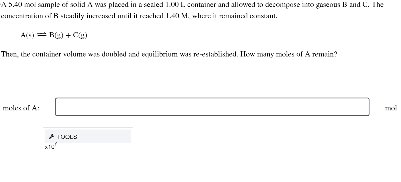 Solved concentration of B steadily increased until it | Chegg.com