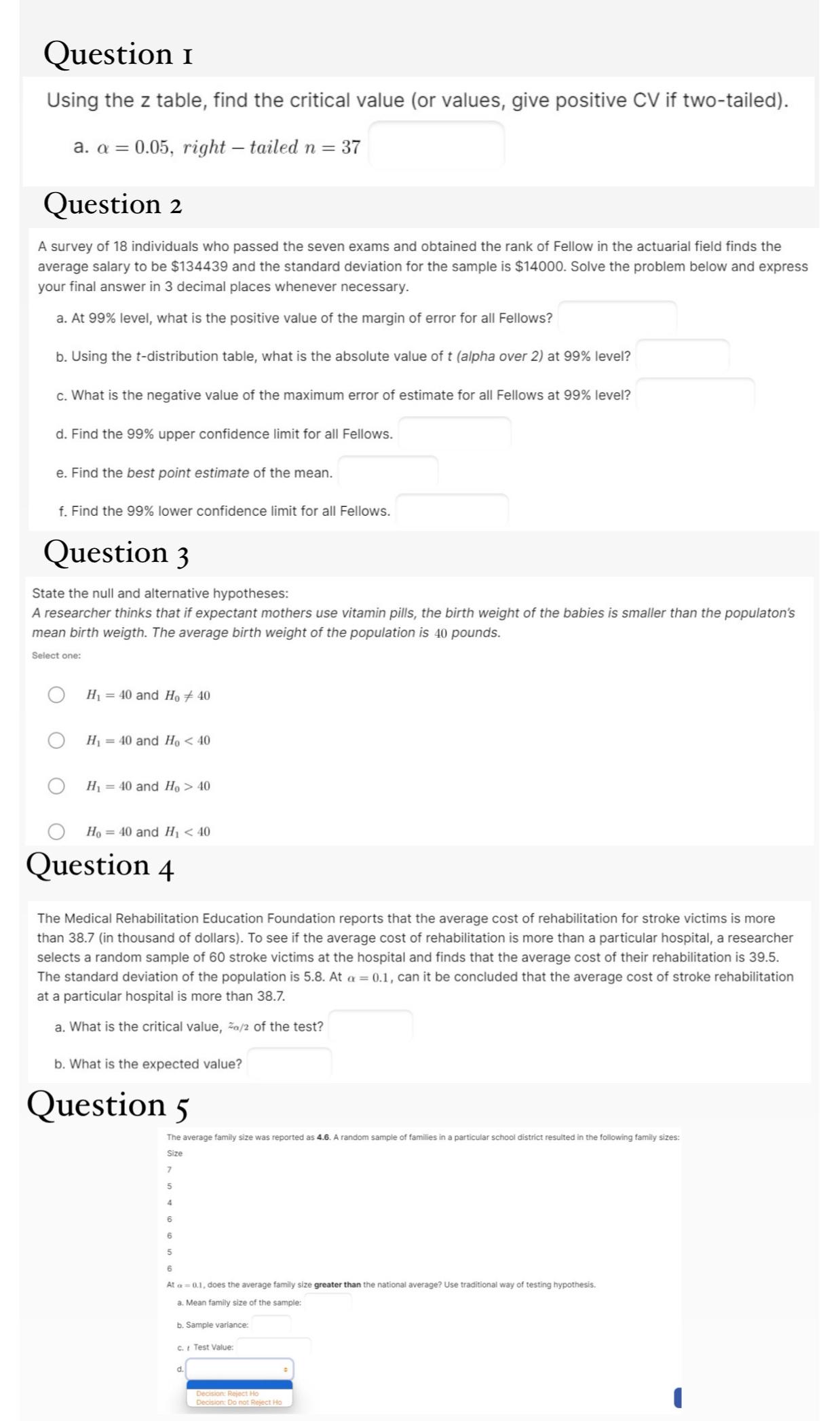 Solved Question IUsing the z ﻿table, find the critical value | Chegg.com