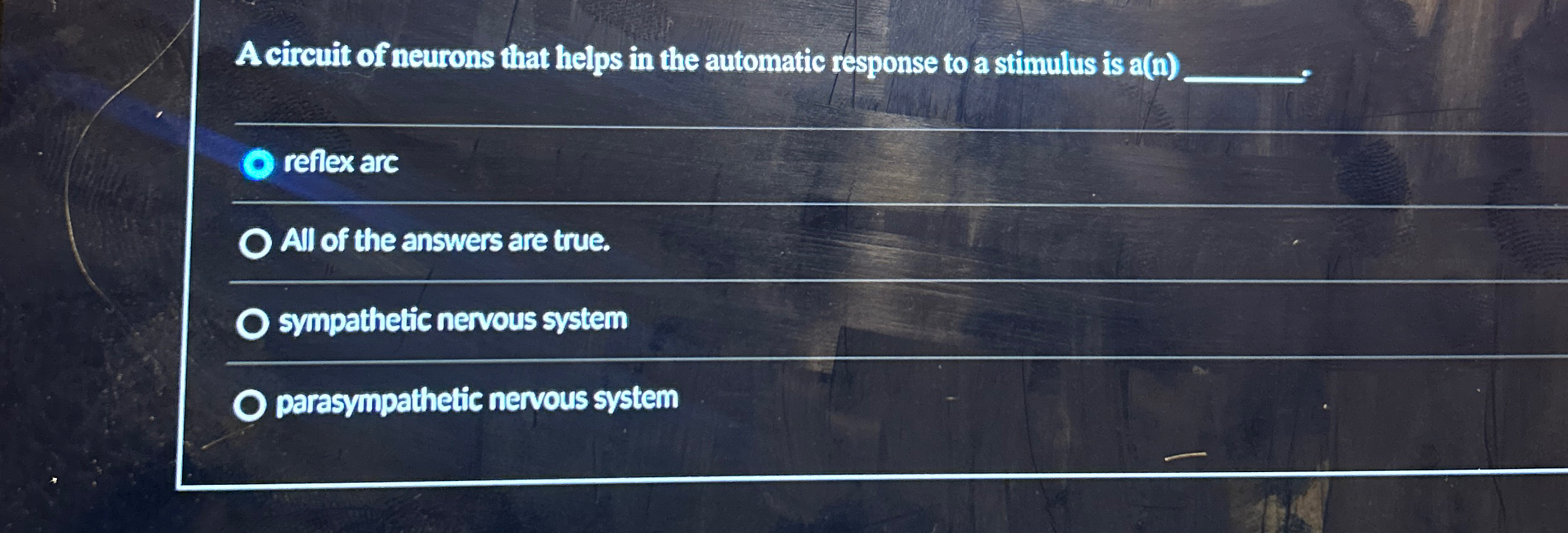 Solved A circuit of neurons that helps in the automatic | Chegg.com