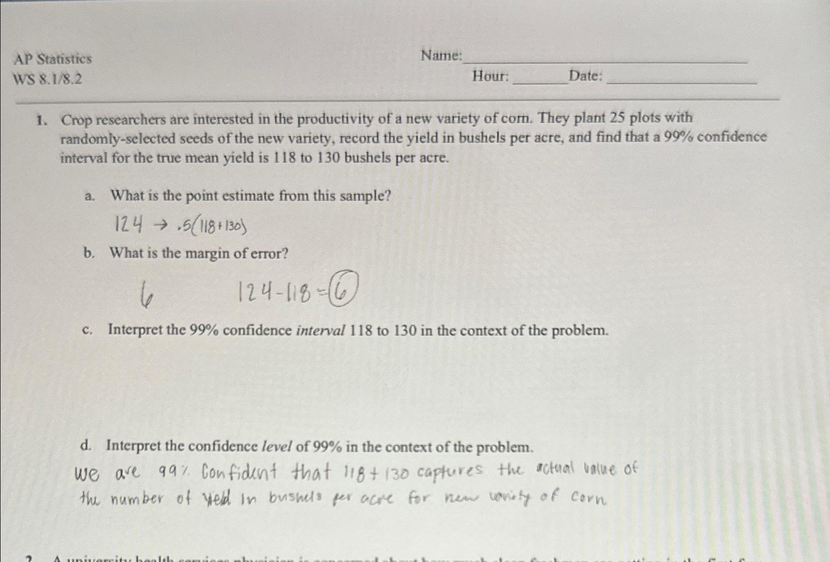Solved AP Statistics\\nName:\\nWS | Chegg.com