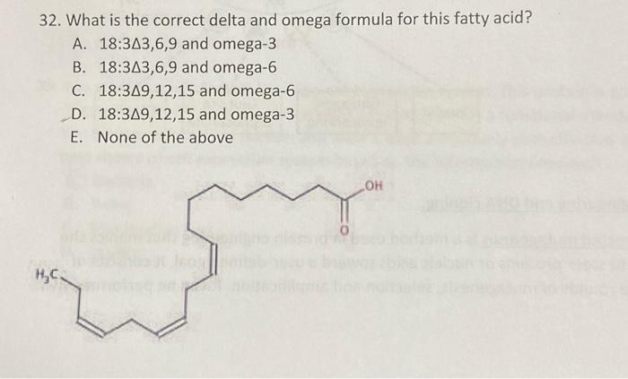 Solved 32. What is the correct delta and omega formula for | Chegg.com