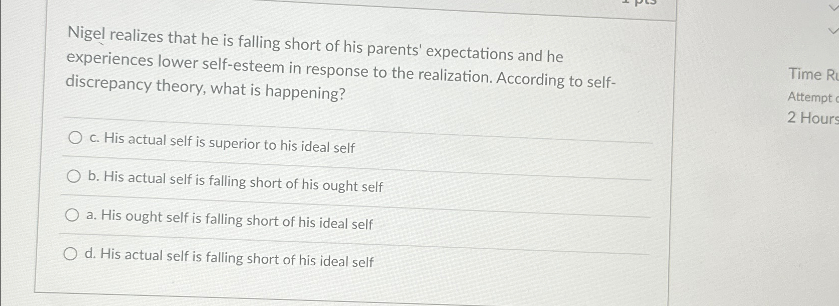 Solved Nigel realizes that he is falling short of his | Chegg.com