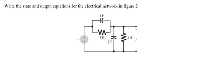 Solved Write the state and output equations for the | Chegg.com