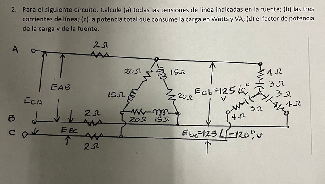 Para el siguiente circuito. Calcule (a) ﻿todas las | Chegg.com