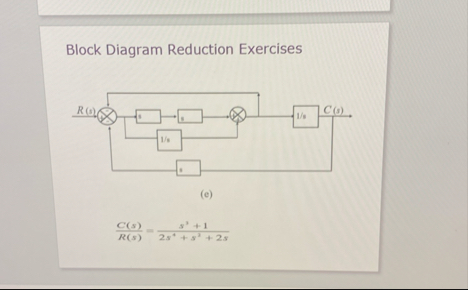 Solved Block Diagram Reduction | Chegg.com